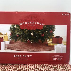 Wondershop | Holiday | Wondershop Tree Skirt 48in Dia Red | Poshmark